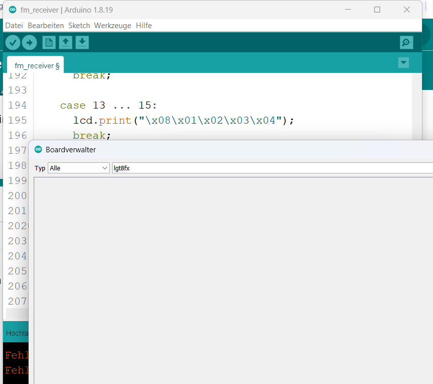 Beim Hochladen des Sketches ist ein Fehler aufgetreten - Deutsch - Arduino Forum