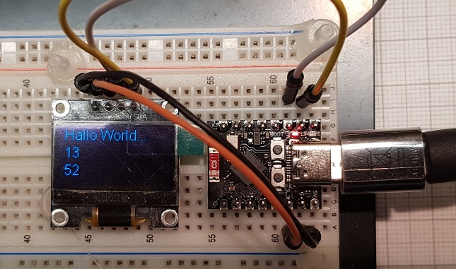 XIAO ESP32-C3 , QT PY ESP32-C3 , ESP32-C3 Supermini , mit SSD1306 I2C 0 ...