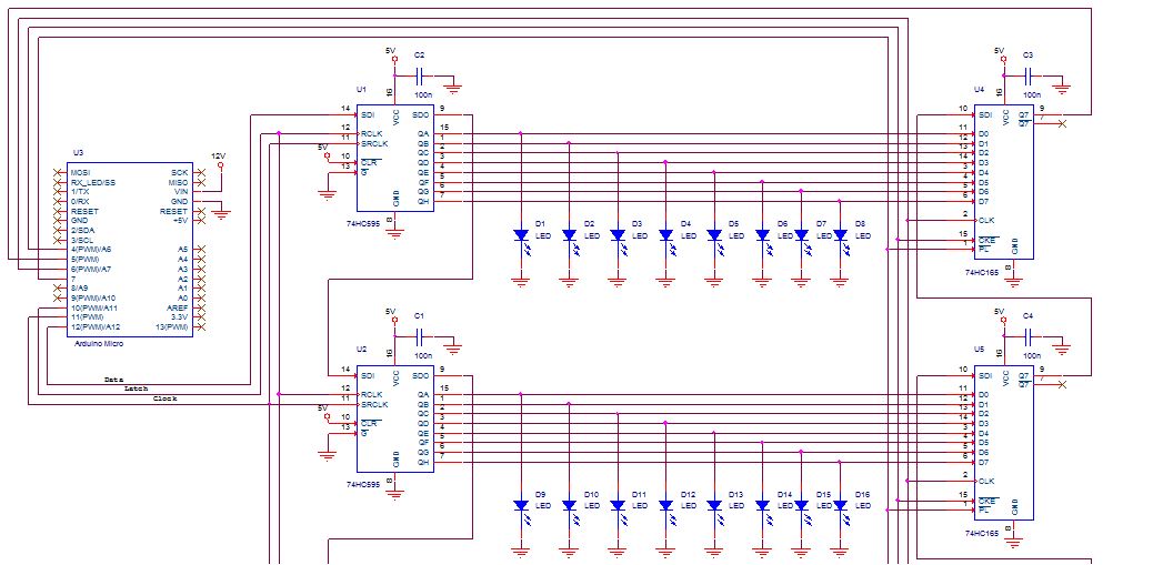 Outputting bits on shift registers and reading bits on another ...