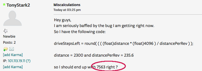 Miscalculations - Programming - Arduino Forum