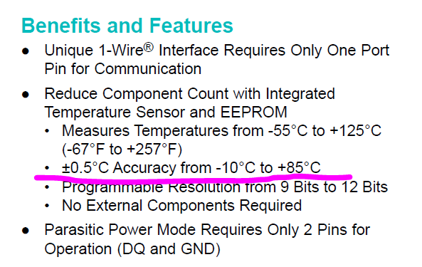 Ds18b20 Displaying Only 05º Accuracy Programming Questions Arduino Forum 9555