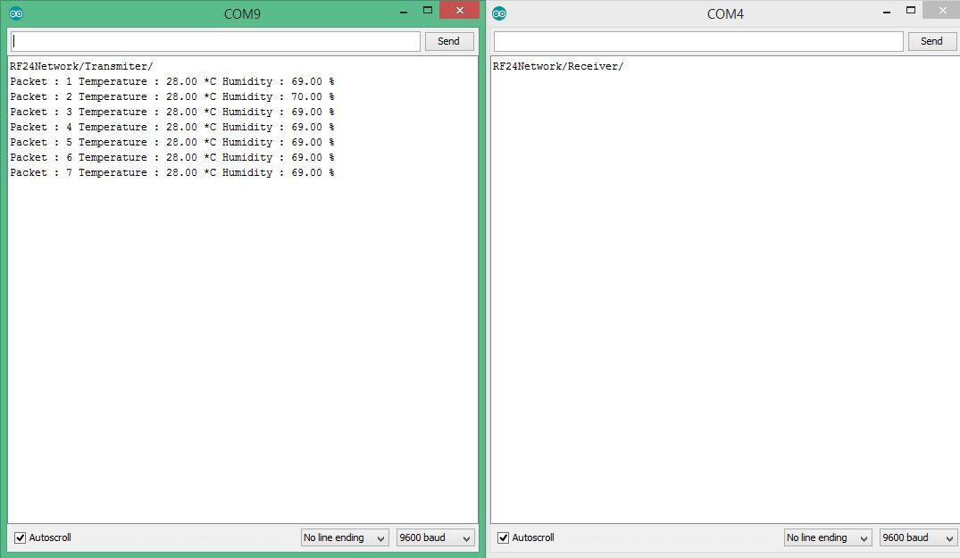 How to make master node can receive and send package using rf24network? - Networking, Protocols ...