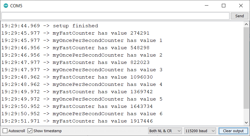 Using the serial monitor for debugging / analysing what is going on ...