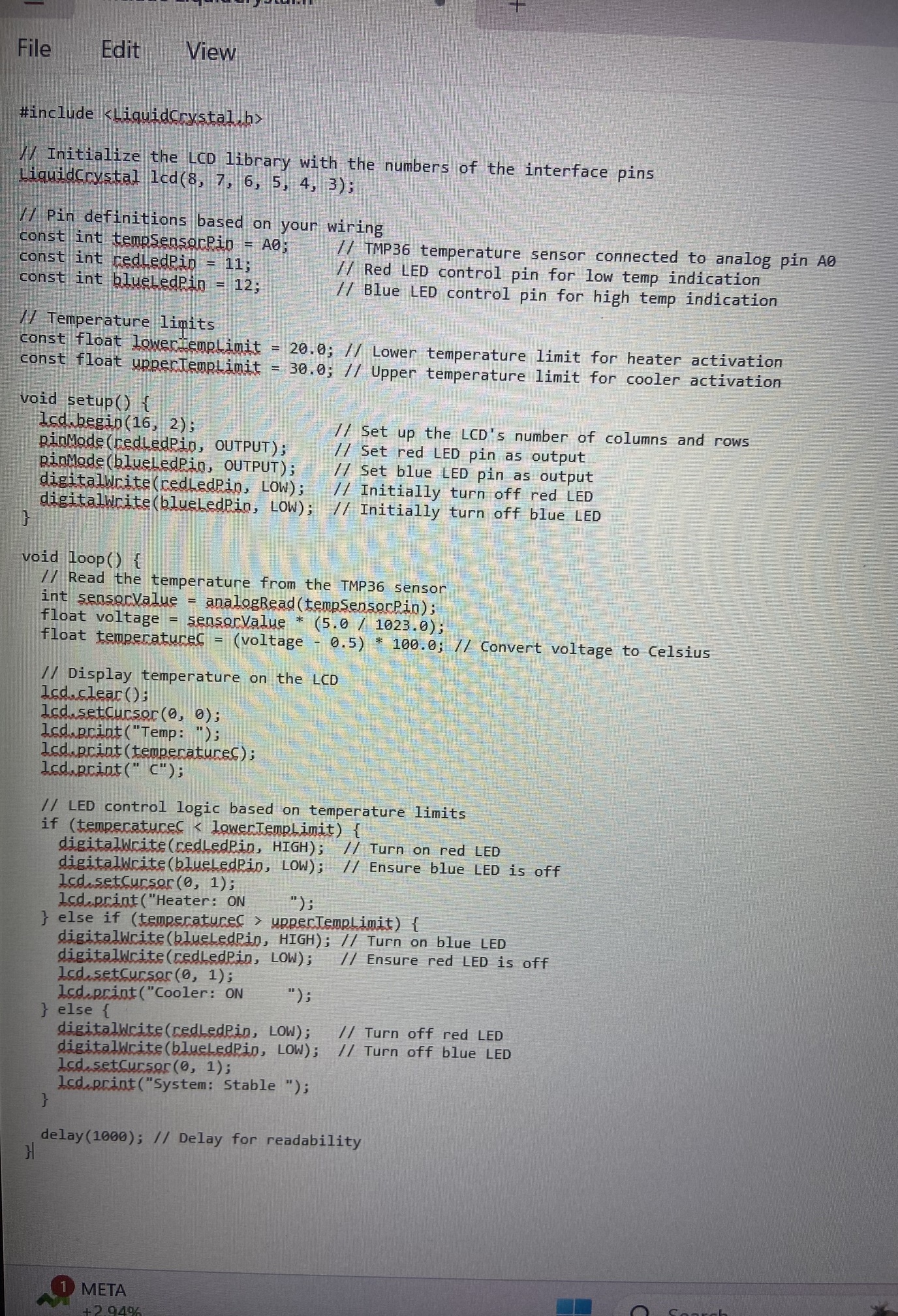 Temperature sensor Arduino - General Guidance - Arduino Forum
