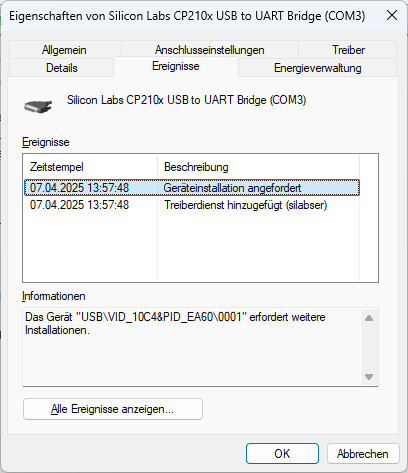 Port wird nicht erkannt ESP32 - Deutsch - Arduino Forum