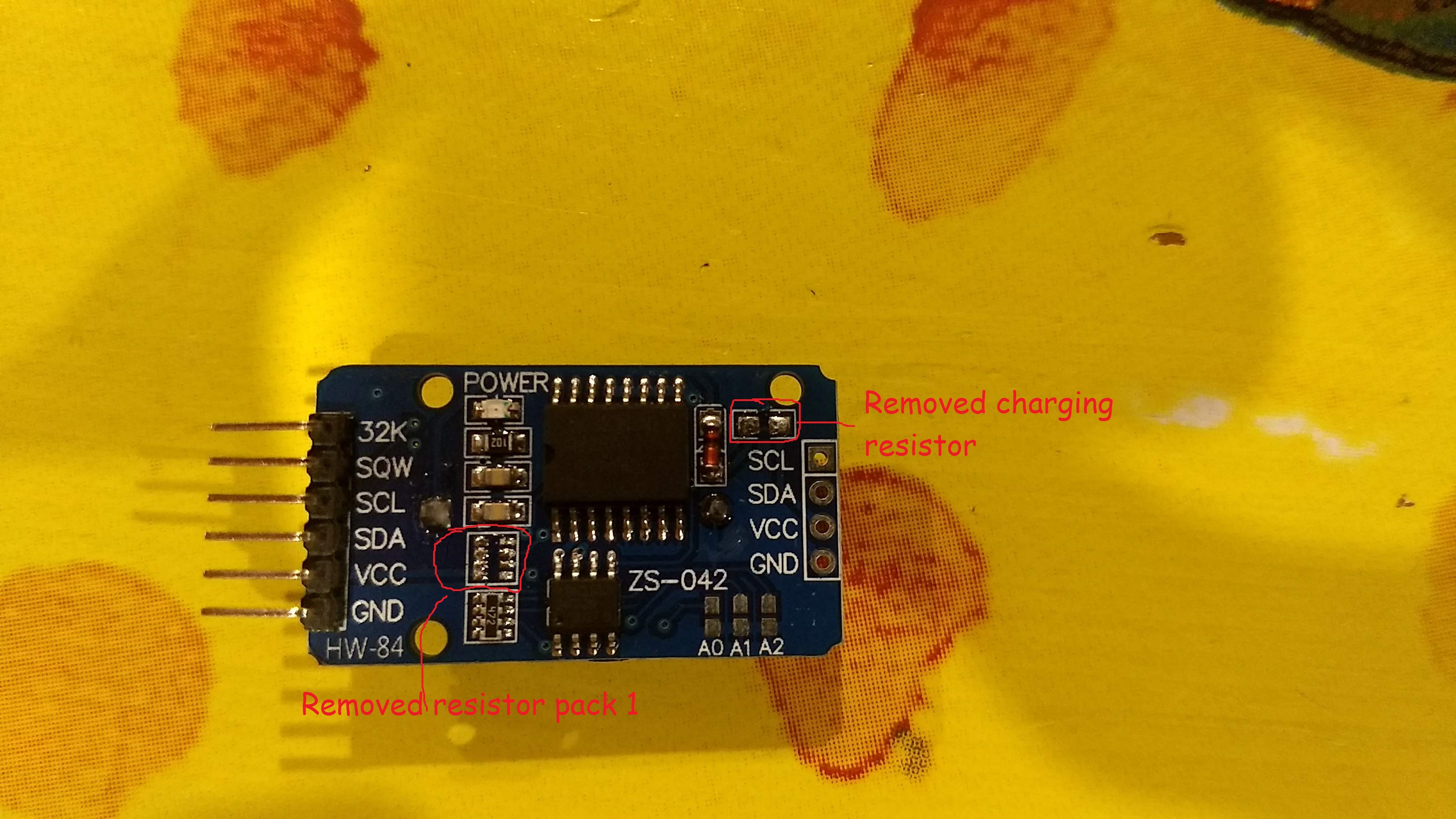 DS3231 Won't Work On Battery Power [SOLVED] - Networking, Protocols, and Devices - Arduino Forum