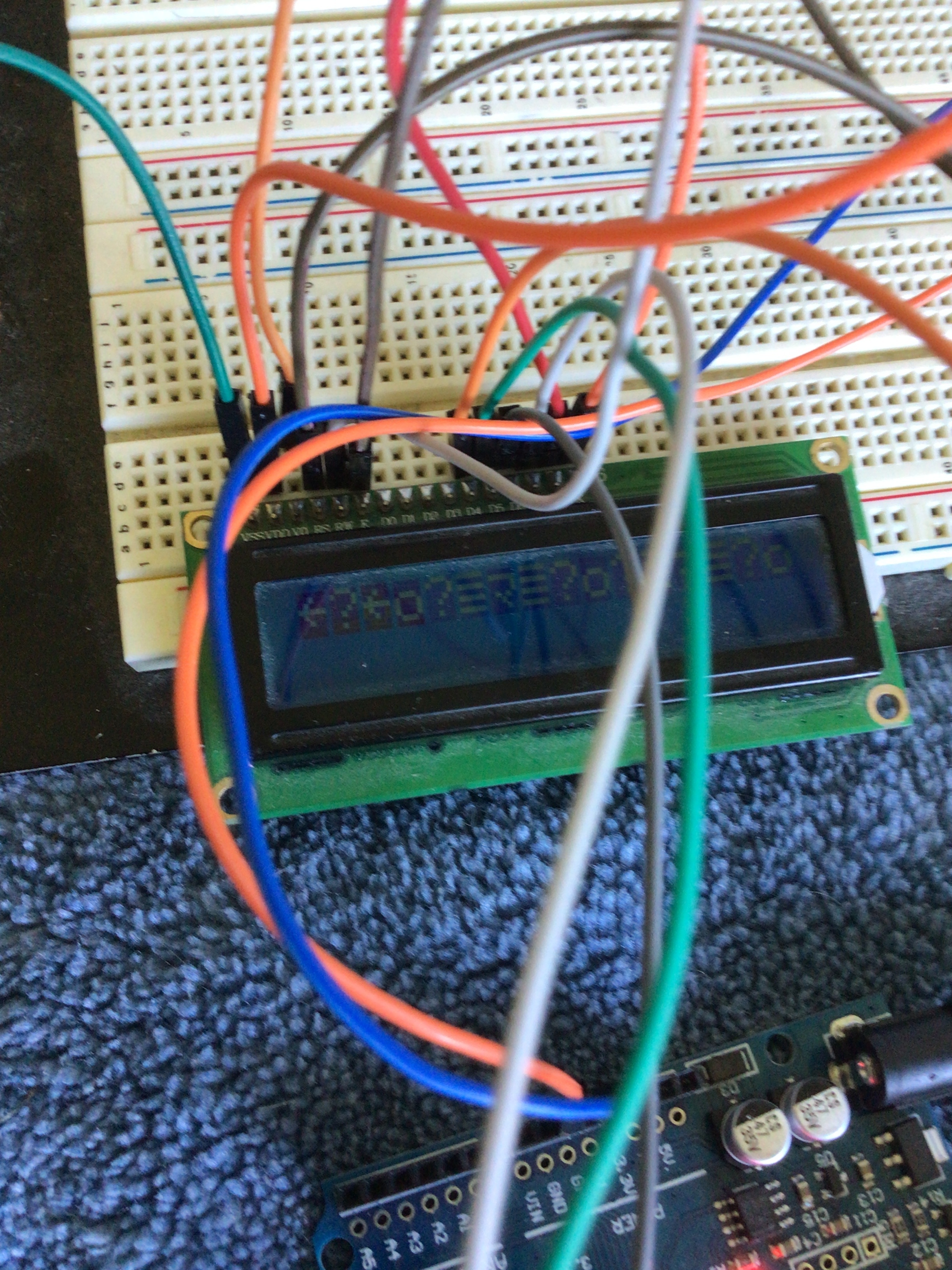 I am making a flame detector involving a LCD and I cant seem to get the LCD portion working ...