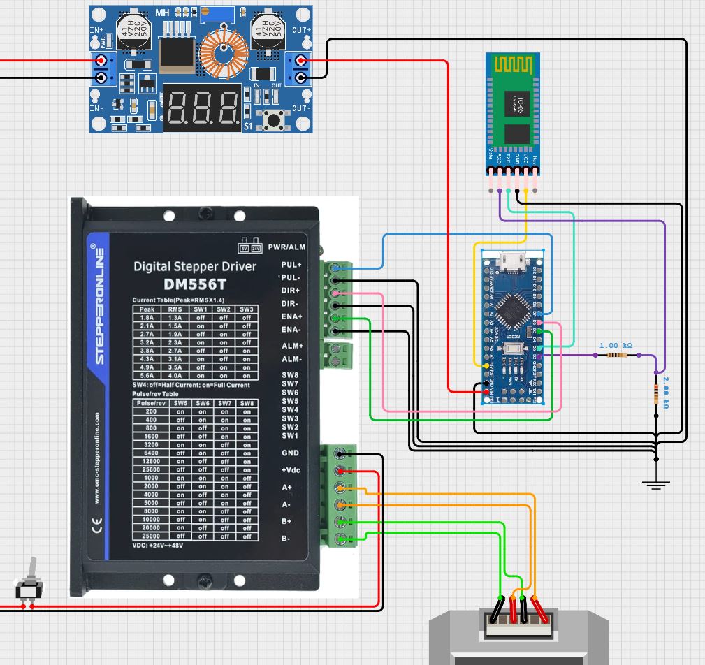 Bluetooth variable speed control of stepper using Nano + HC05 - General Guidance - Arduino Forum