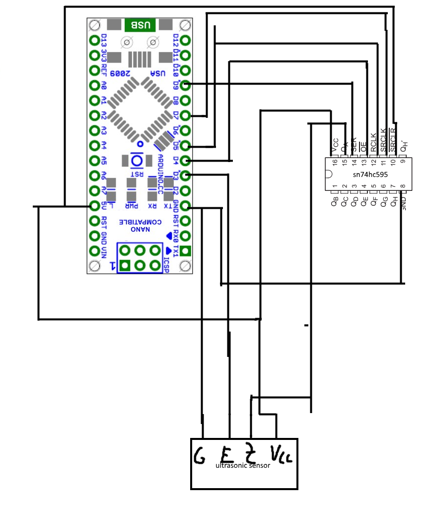 Synchronizing HC SR04 Ultrasonic sensor with shift register - General ...