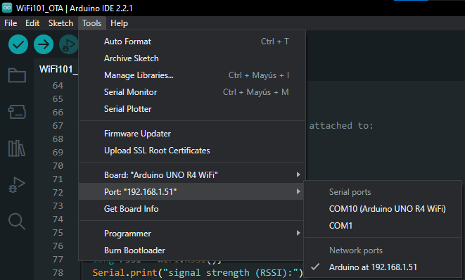 R4 can't run OTA - UNO R4 WiFi - Arduino Forum R4 can't run OTA - UNO R4 WiFi - Arduino Forum