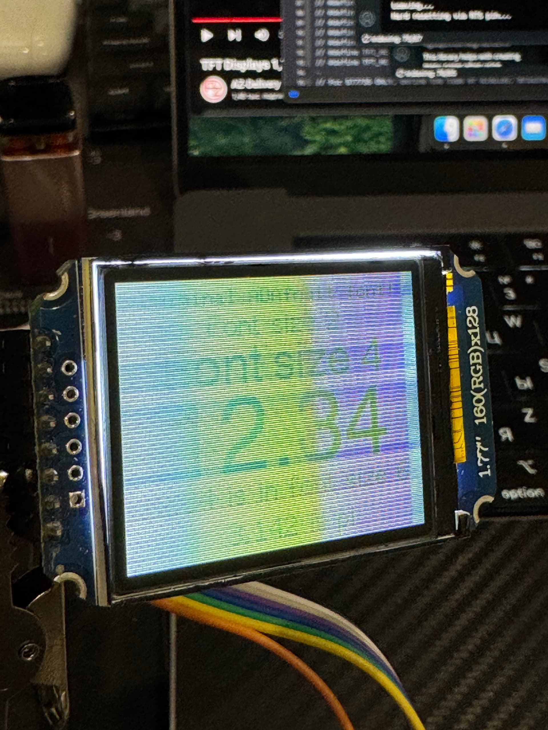 NodeMCU V3, ST7735 1.77 Display shows artefacts - Displays - Arduino Forum