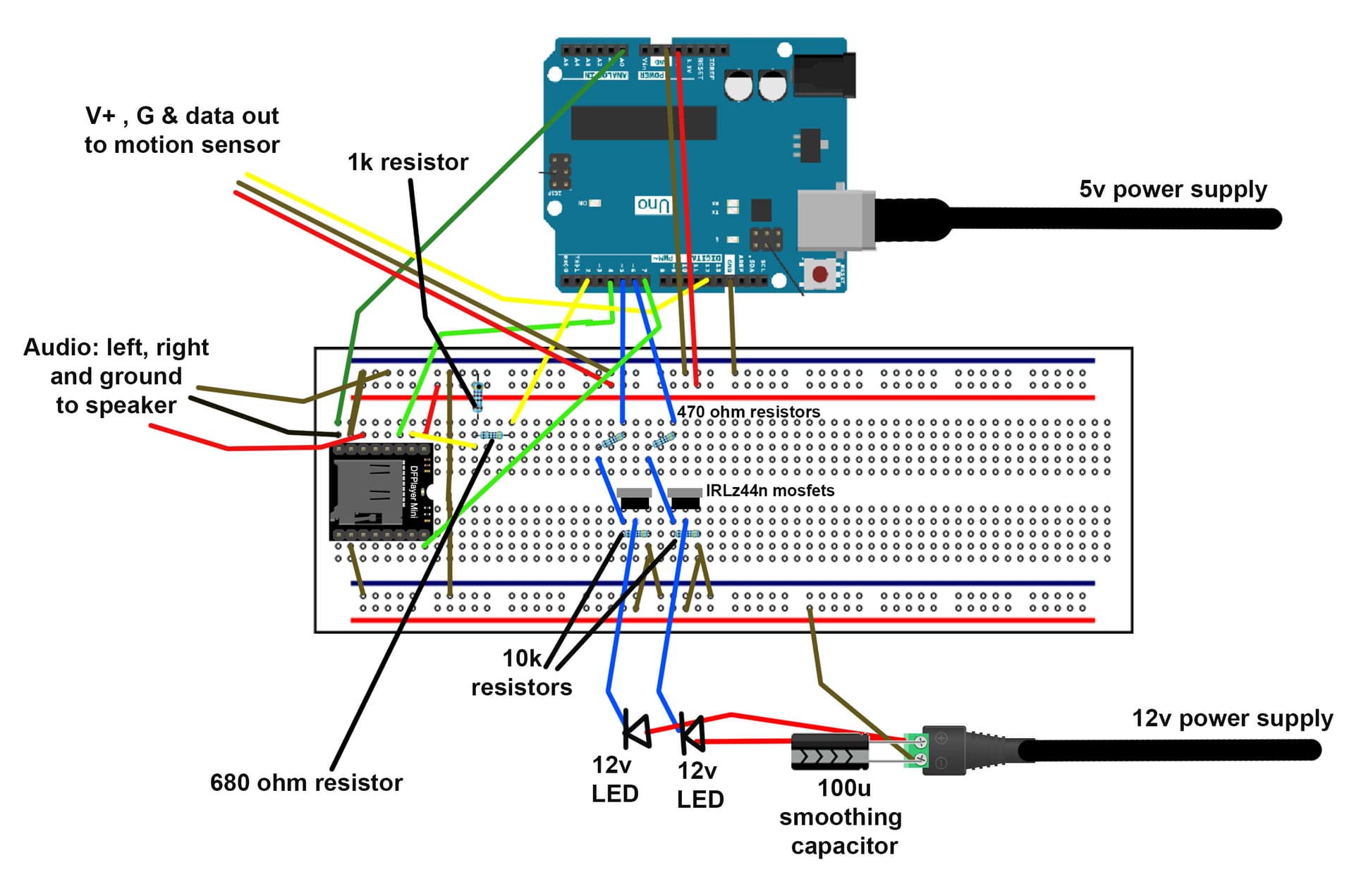 Advice on project setup / resistors / safety - General Guidance - Arduino Forum