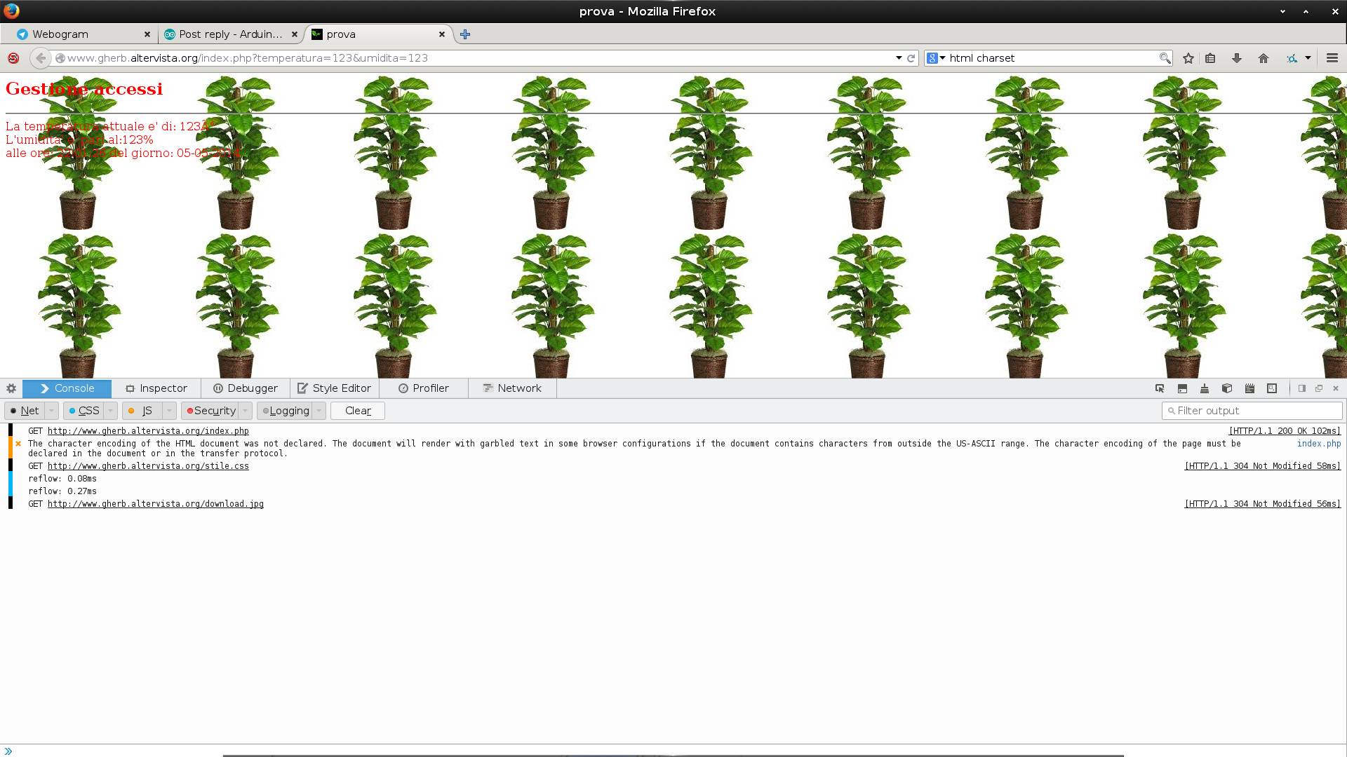 Web server Botanico - Page 2 - Generale - Arduino Forum