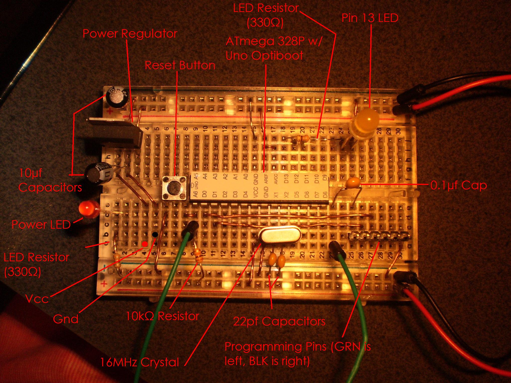 Atmega 328 With Uno Optiboot 3rd Party Boards Arduino Forum