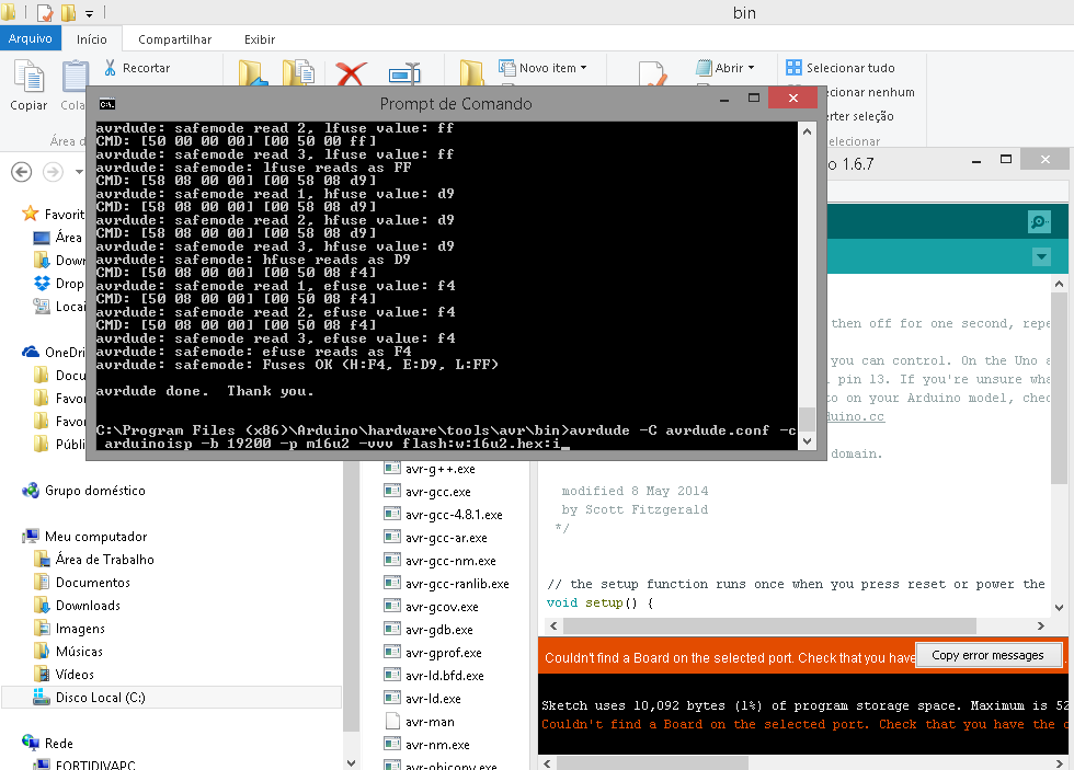 Upgrading 16u2 Using Arduinoisp Due Arduino Forum 6600
