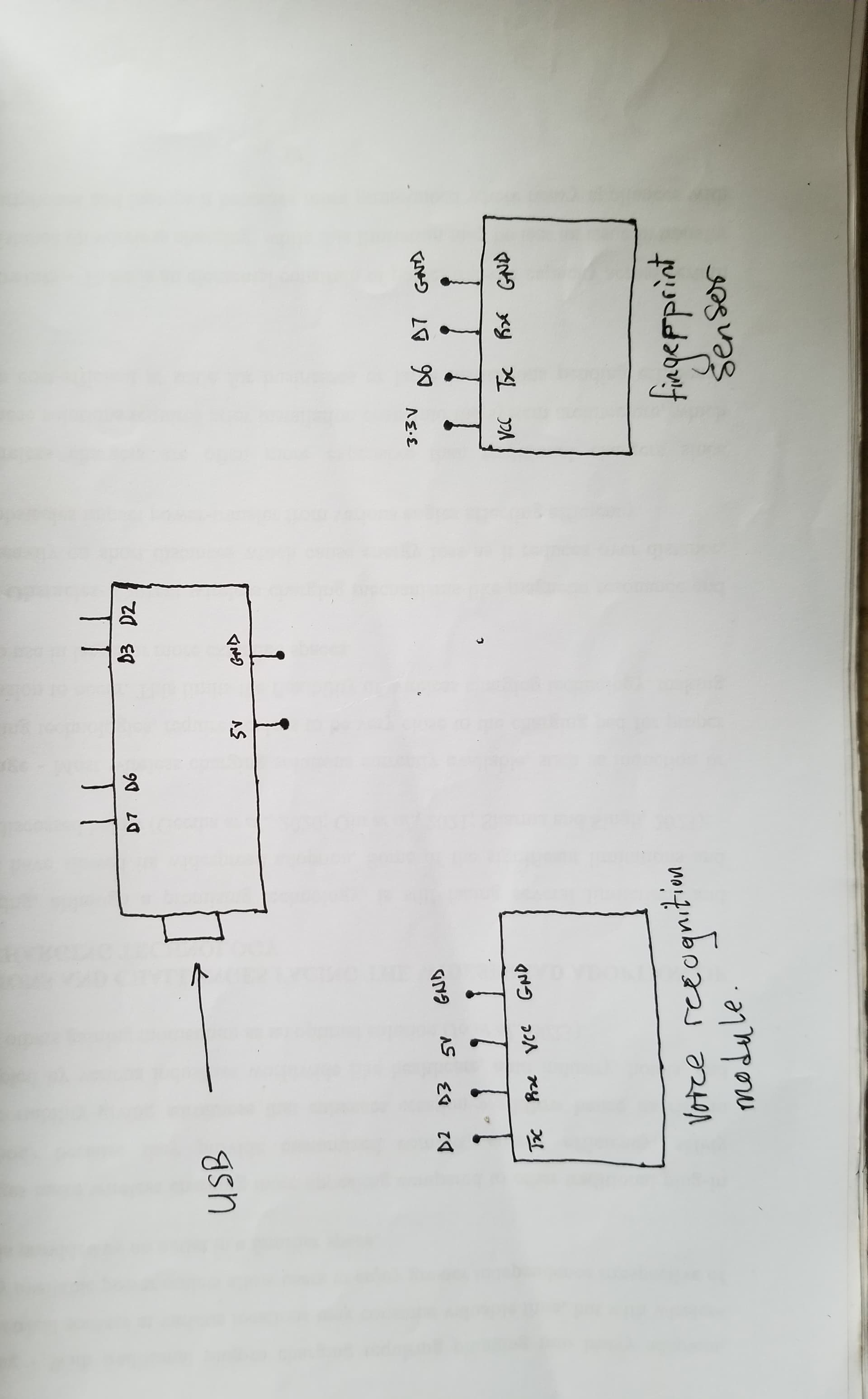 I cant get fingerprint sensor and voice recognition module to work ...