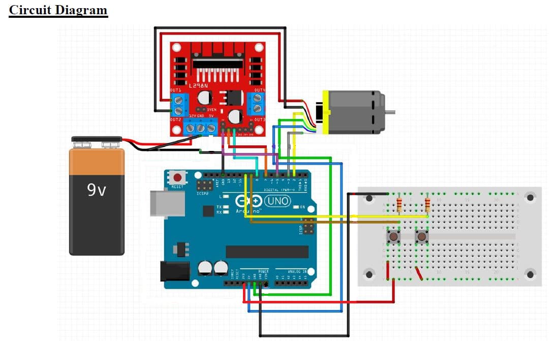 DC Motor that changes direction with two different push buttons - Page ...