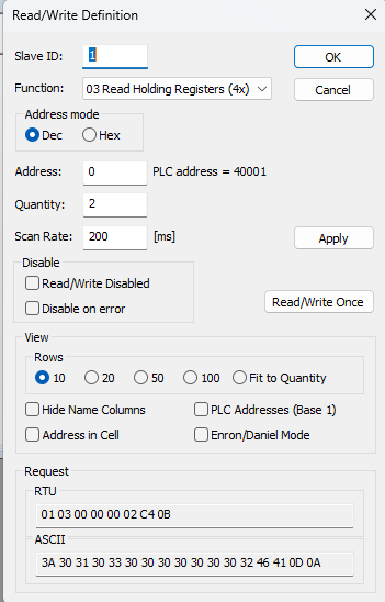 Arduino Modbus Master Help Please Networking Protocols And Devices