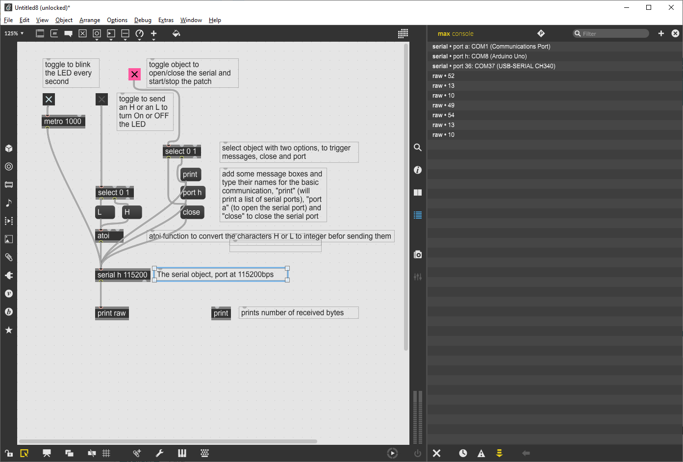I try to control a strip led with Max msp - Programming - Arduino Forum