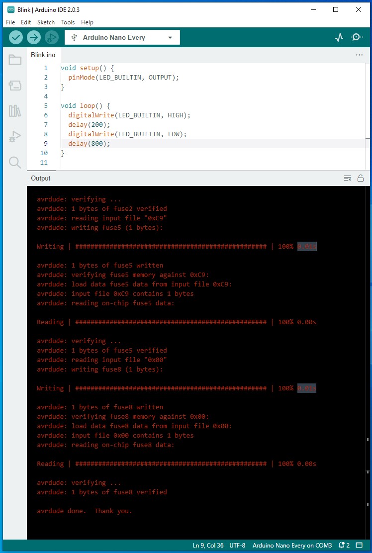 Arduino Nano Every Code Lädt Nicht Hoch Deutsch Arduino Forum 6977