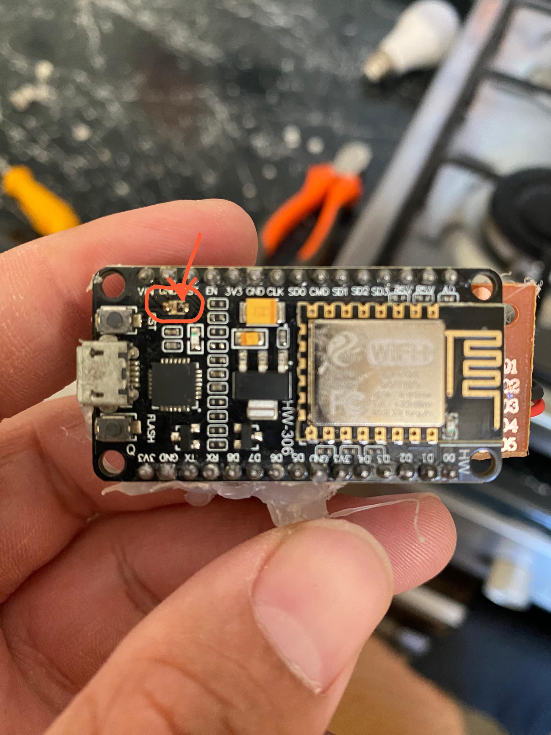 About the burnt component on the NodeMCU - General Electronics - Arduino Forum