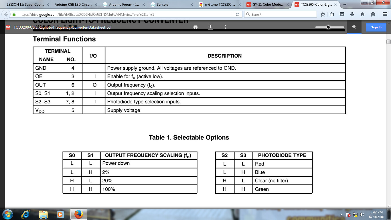 TCS3200 Color Sensor help!! - Sensors - Arduino Forum