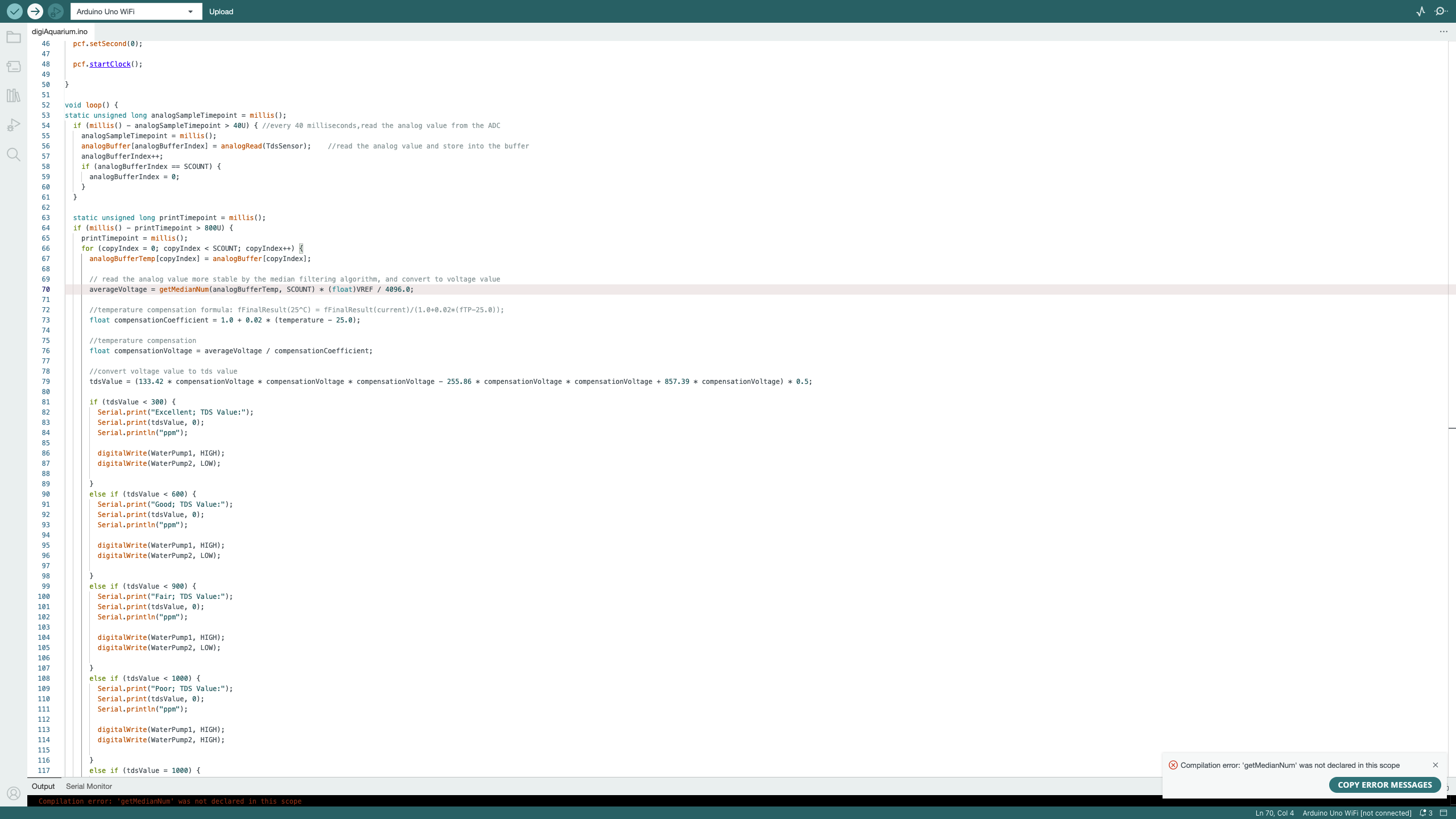 getMedianNum is Error! Can someone help me?s Can some one solve? I add code already ...