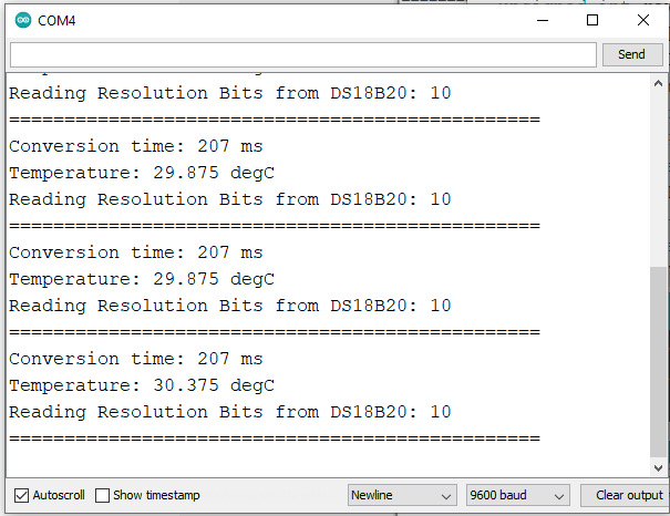 Ds18b20 Temperature Sensor Using Onewire Library Programming Arduino Forum