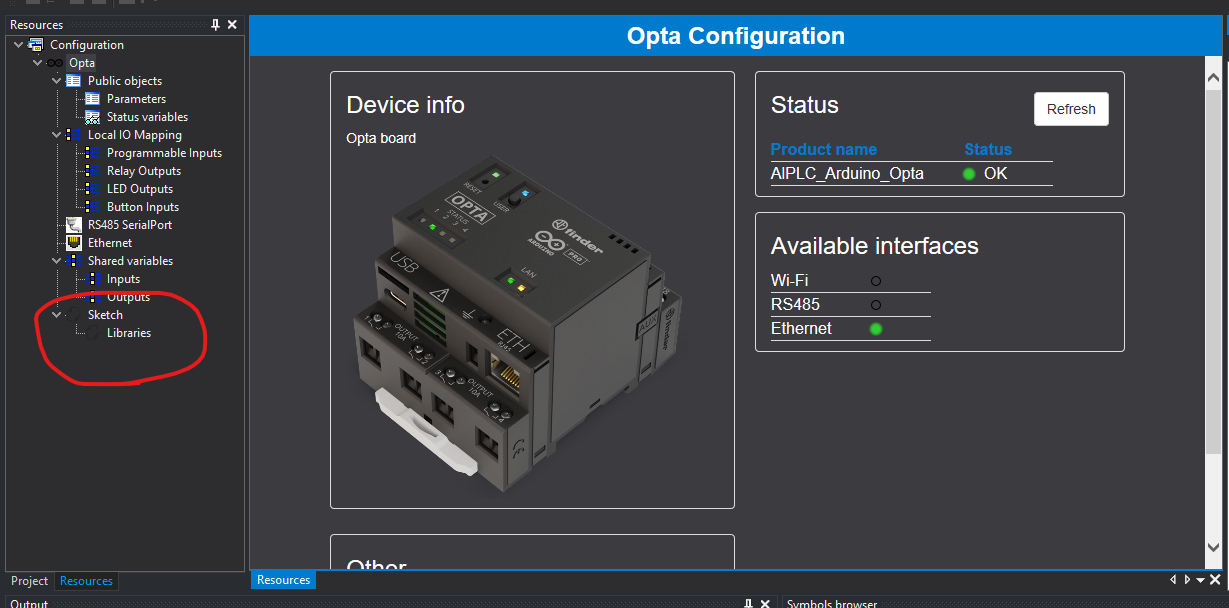 Opta IO Expansion in Config. Tree Not Showing - PLC IDE - Arduino Forum