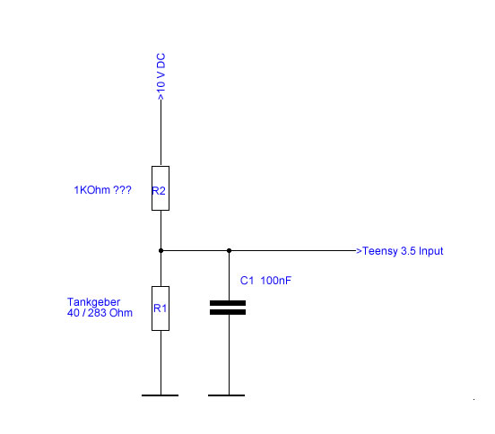 Tankgeber auslesen / Auslegung Spannungsteiler - Page 2 - Deutsch ...
