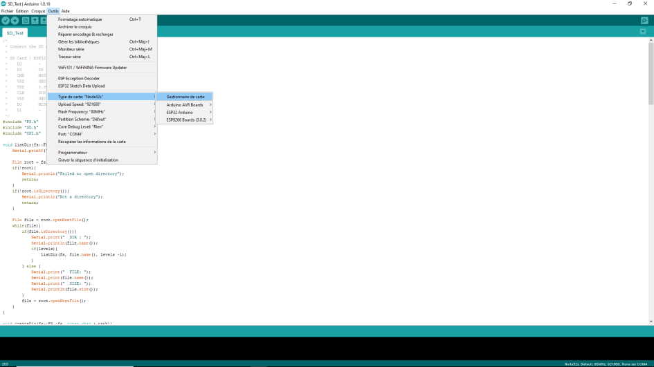 Esp32vroom32+ module sdcard - Page 2 - Français - Arduino Forum