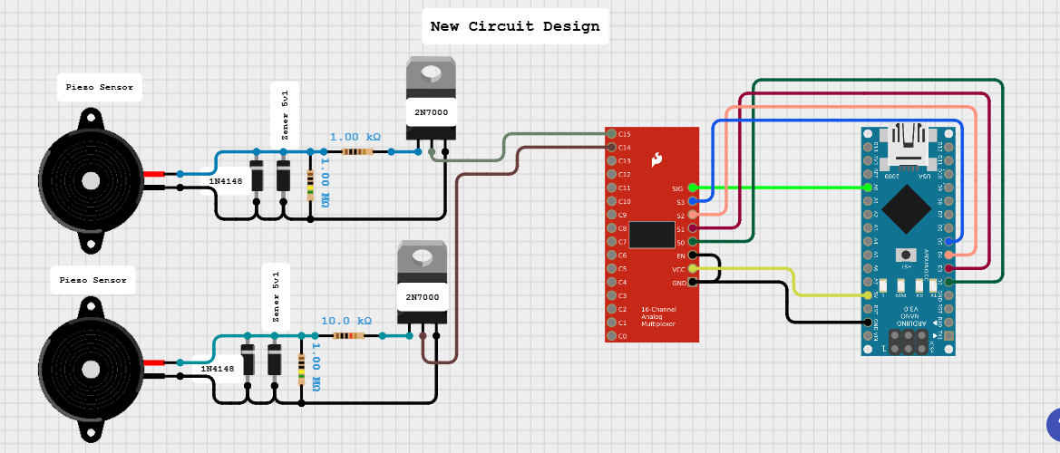 Help Making Drum Controller With Arduino Nano & 16 Channel Multiplexer ...