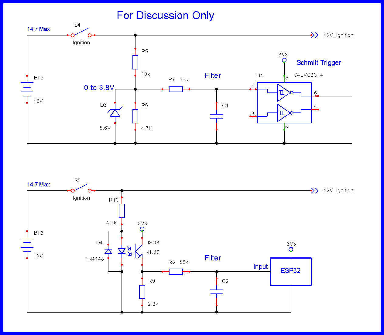12v Schmitt -> 0v/5V logic input - Page 2 - General Electronics - Arduino Forum