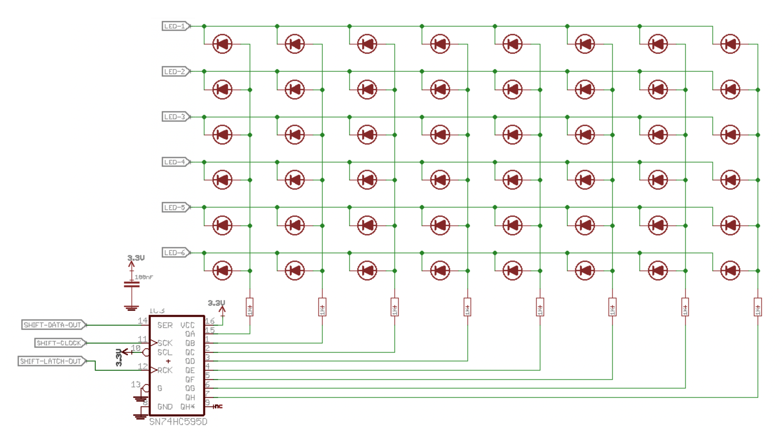 Led matrix with cathodes directly to GPIOs - LEDs and Multiplexing - Arduino Forum