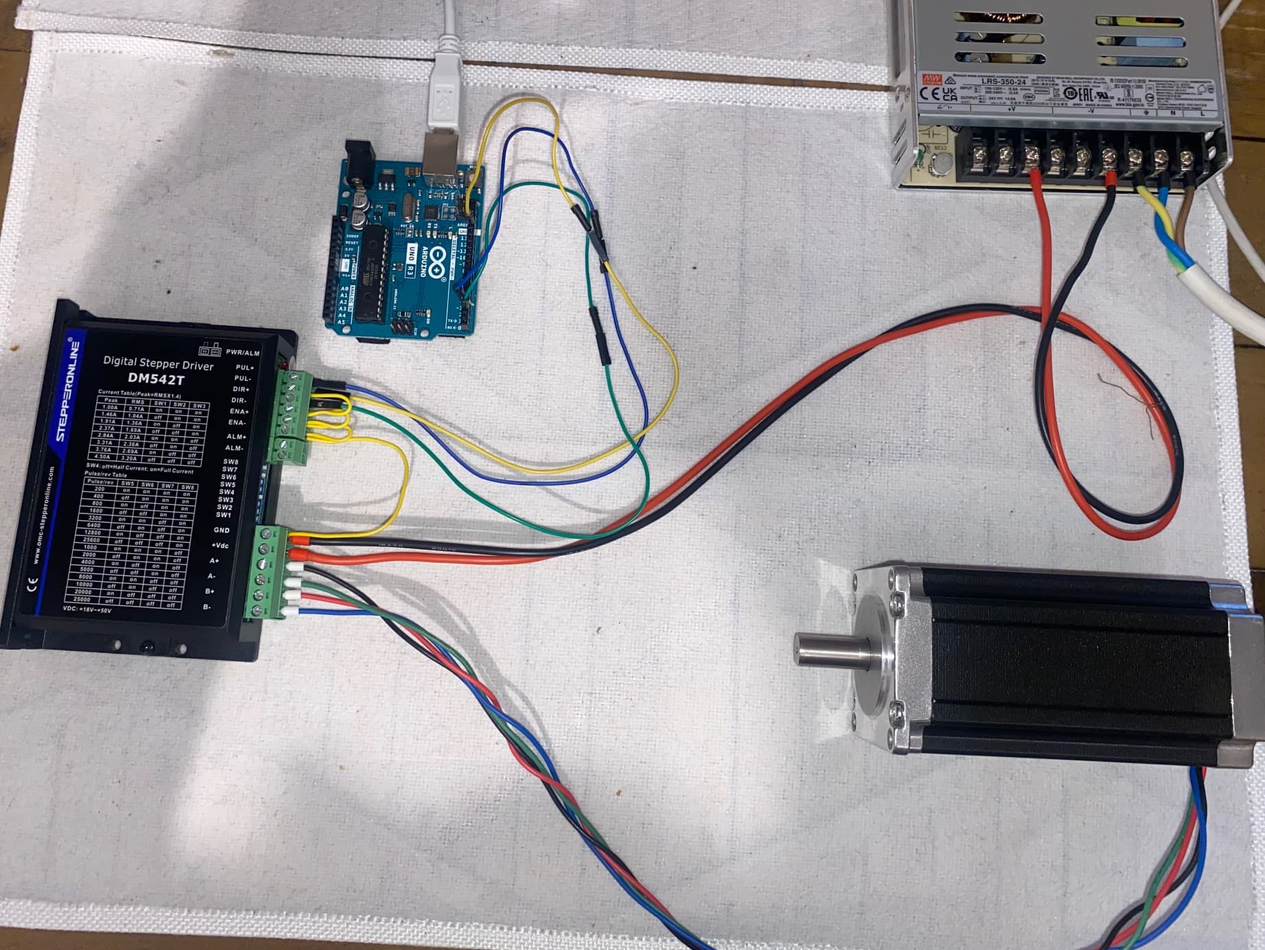 DEBUTANT branchement DM542T à Arduino UNO - Français - Arduino Forum