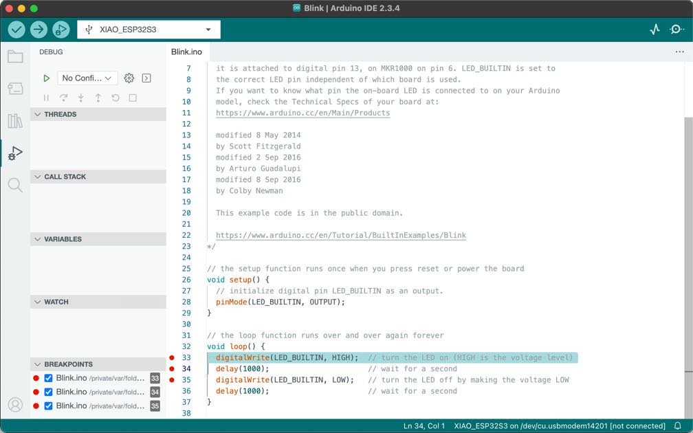Endless red dots on the left-hand side of IDE - IDE 2.x - Arduino Forum