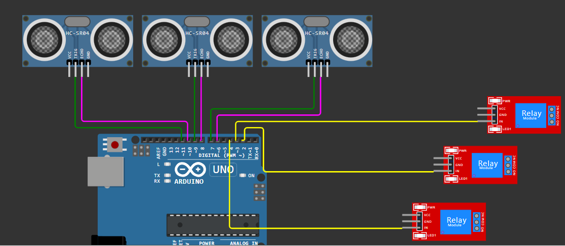 How Can I Control 3 Relay Module In 3 Ultrasonic Sensor Page 2 Programming Arduino Forum 
