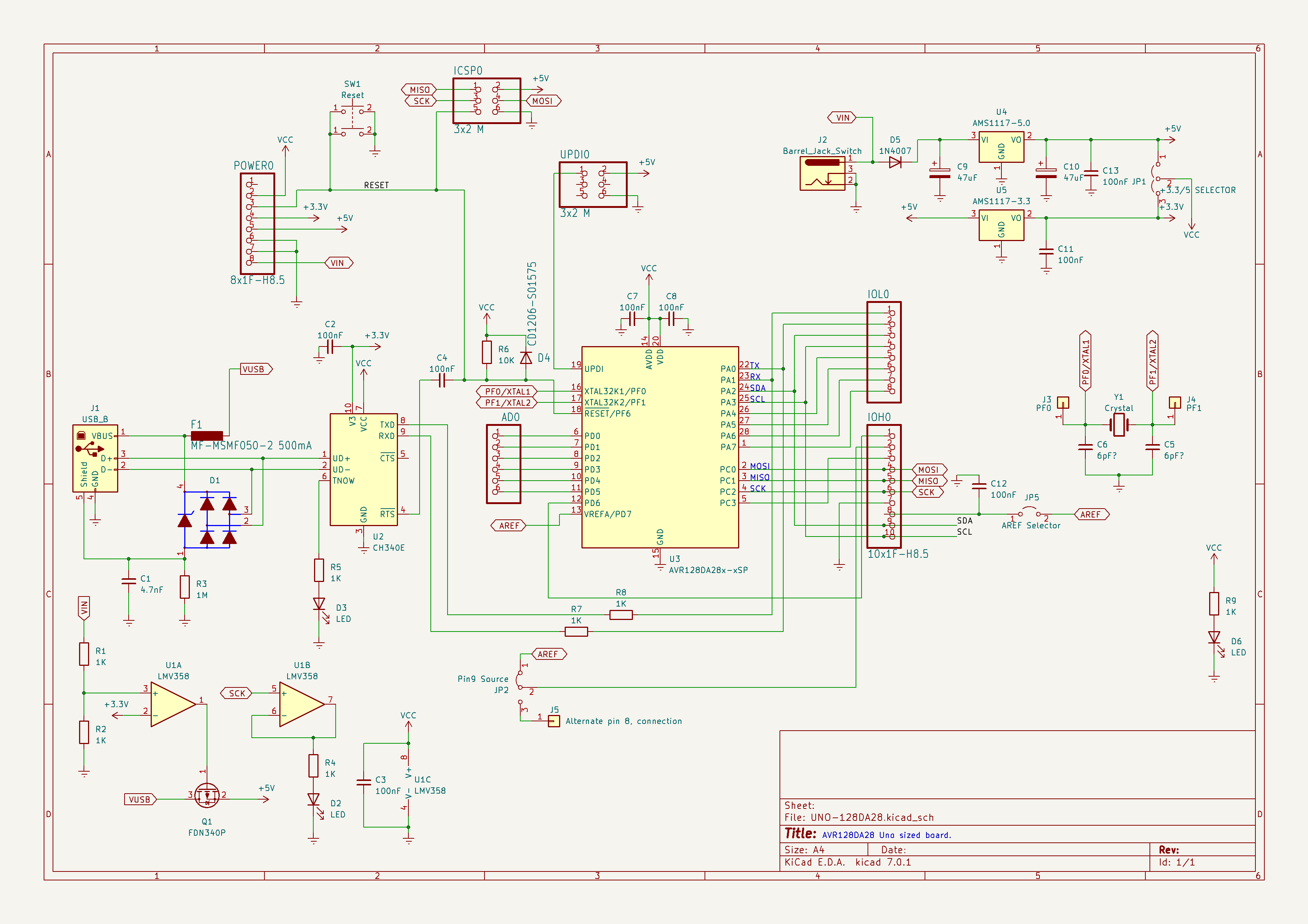 AVR128DA28 on a Uno sized board - 3rd Party Boards - Arduino Forum