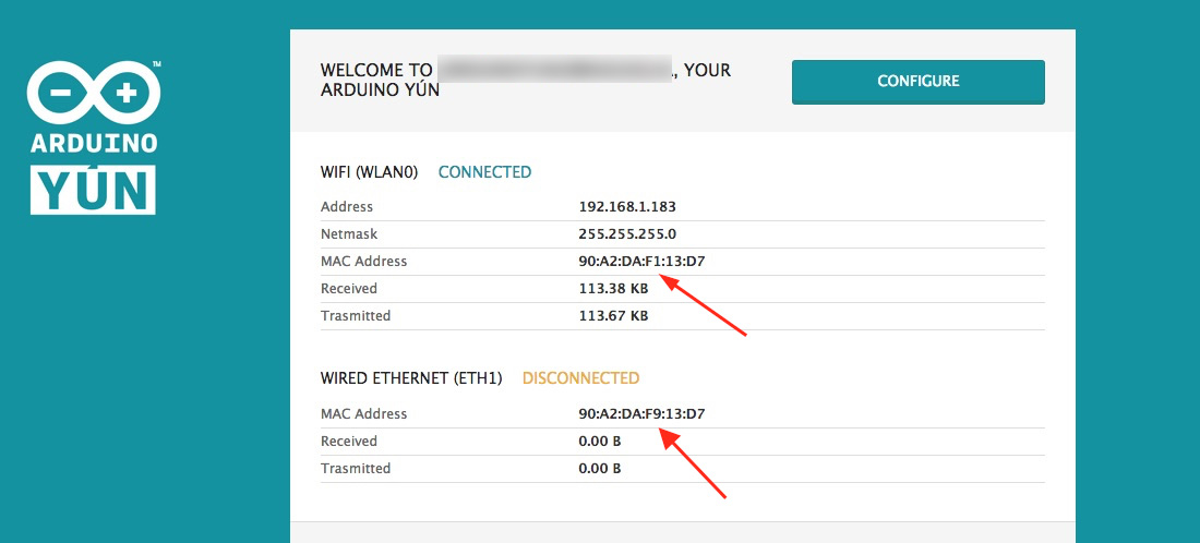 Arduino YUN - Collegamento ethernet - Generale - Arduino Forum