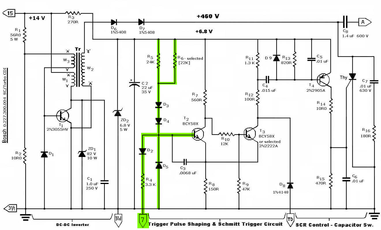 Generate a zero crossing VR signal for triggering a Bosch CDI unit ...