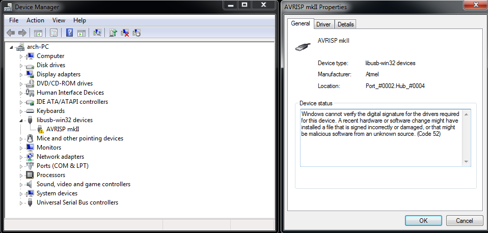 No Green Led When Trying To Burn Uno Bootloader With Mkii And Arduino