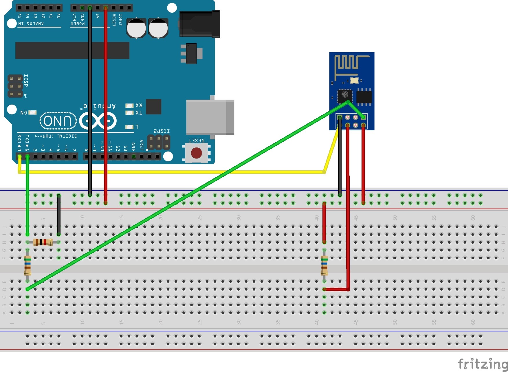 Interconnexion Arduino UNO avec un ESP8266 ESP-01 - Français - Arduino ...