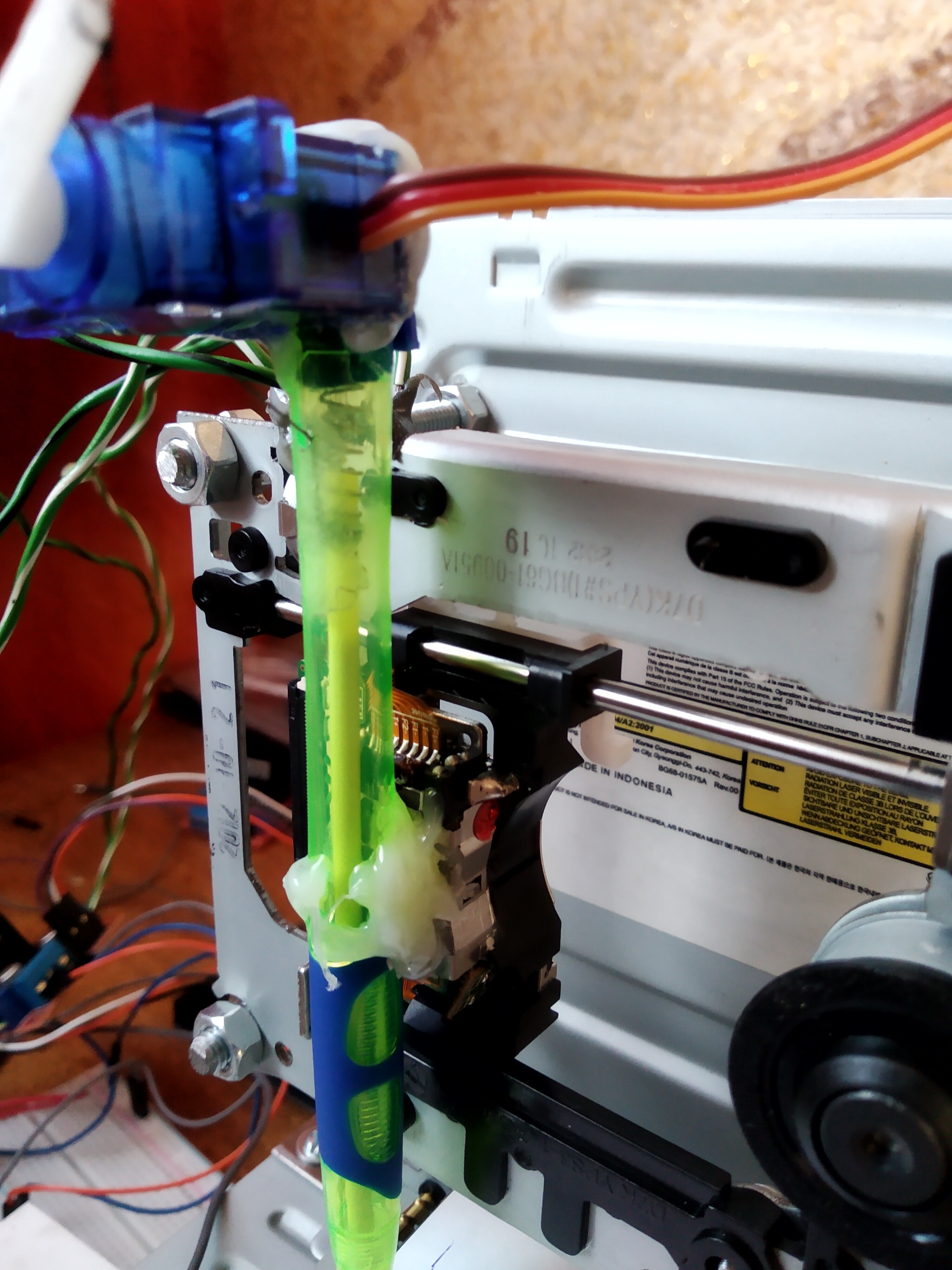 CNC plotter, pen displacement and voltage drop - Motors, Mechanics ...