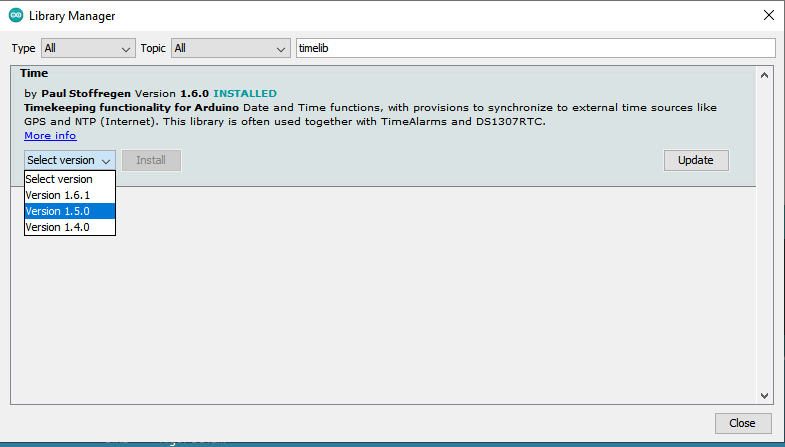 Time Library Not Updating Ide 1x Arduino Forum