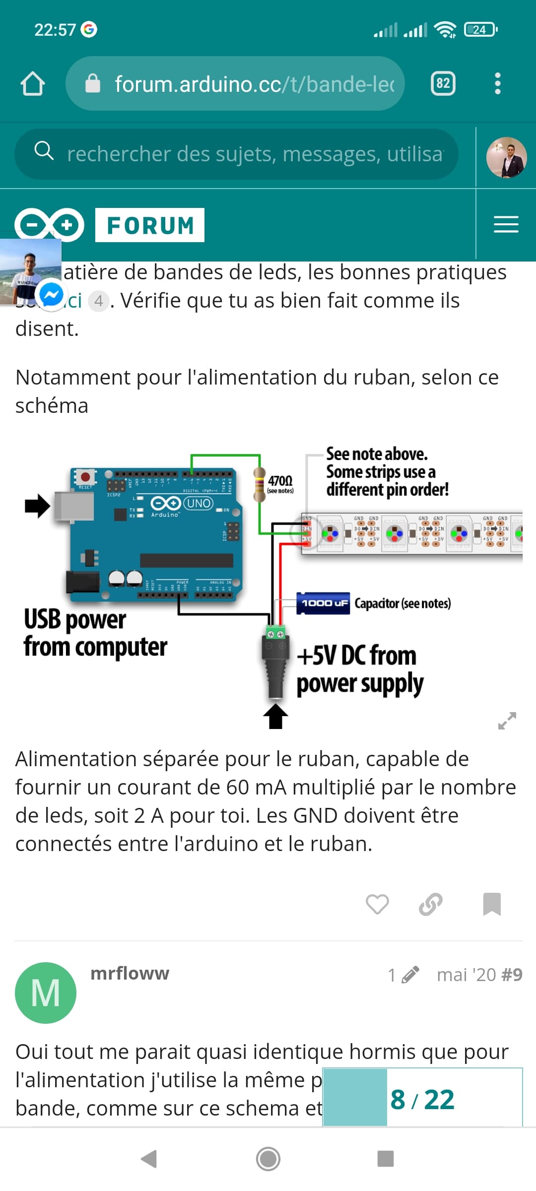 Bonde LED WS2812B - Français - Arduino Forum