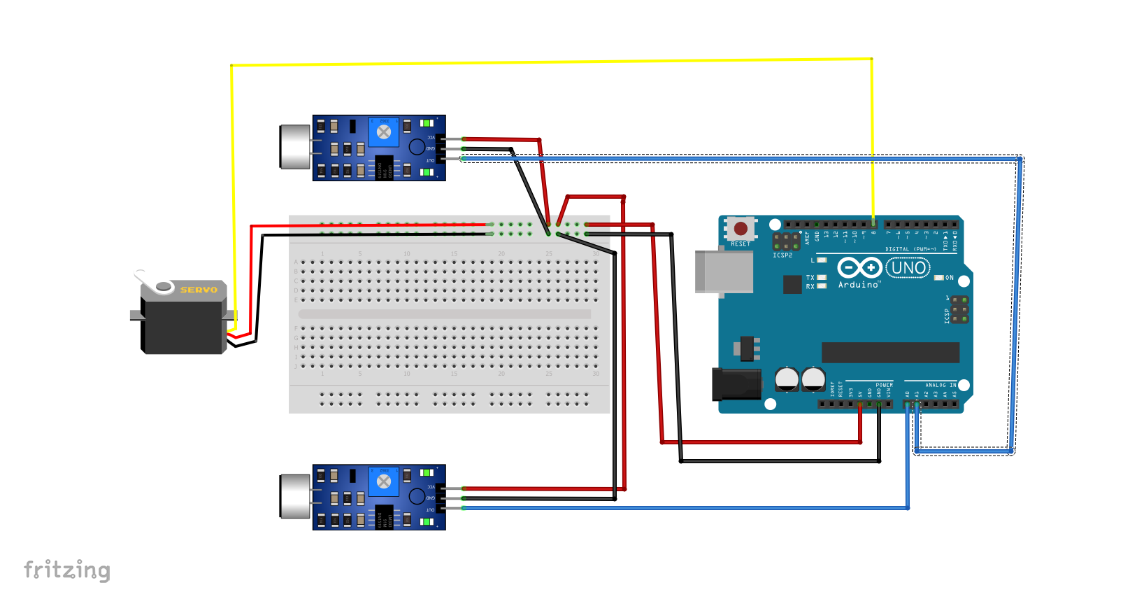 Code To Control 1 Servo With 2 Sound Sensors Programming Questions Arduino Forum