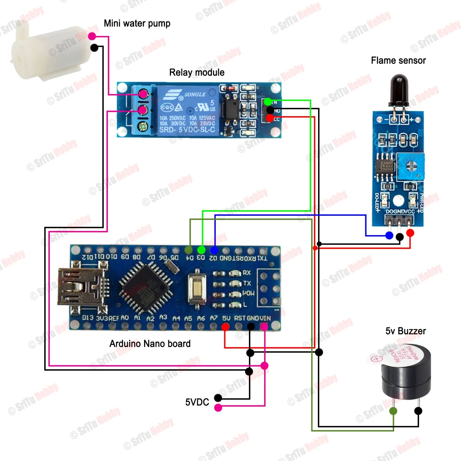 Single 12V power for Nano, Relay and its Load - Motors, Mechanics ...