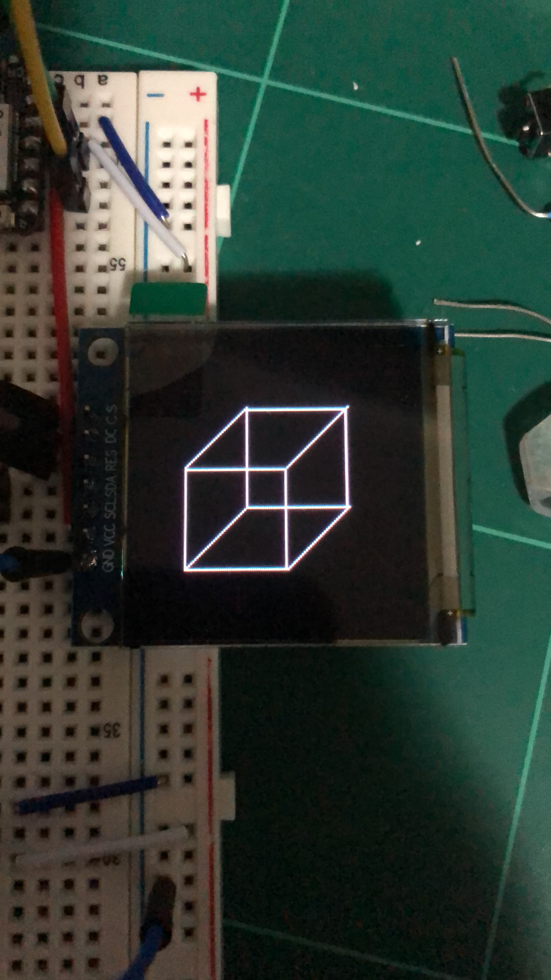Seeed Studio XIAO ESP32-C3 with DuinoTECH 1.5" SPI OLED (SSD1351 ...
