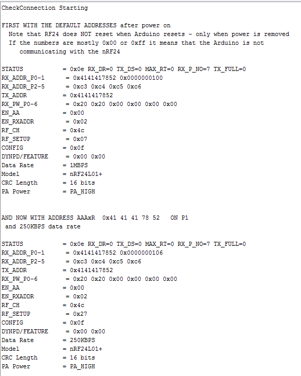 nRF24L01 - Networking, Protocols, and Devices - Arduino Forum