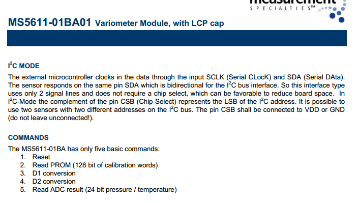 Read MS5611 i2c sensor? - Programming - Arduino Forum